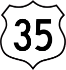 Highway 35 Sign Sticker Shipped Fast & Free!