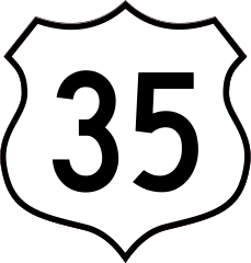 Highway 35 Sign Sticker Shipped Fast & Free!