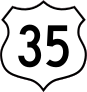 Highway 35 Sign Sticker Shipped Fast & Free!