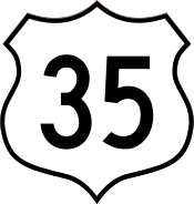 Highway 35 Sign Sticker Shipped Fast & Free!