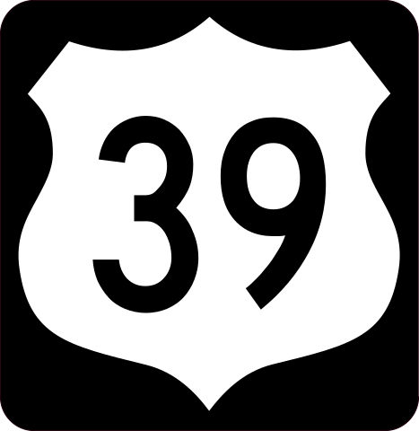 Highway 39 Sign With Black Border Magnet Shipped Fast & Free!
