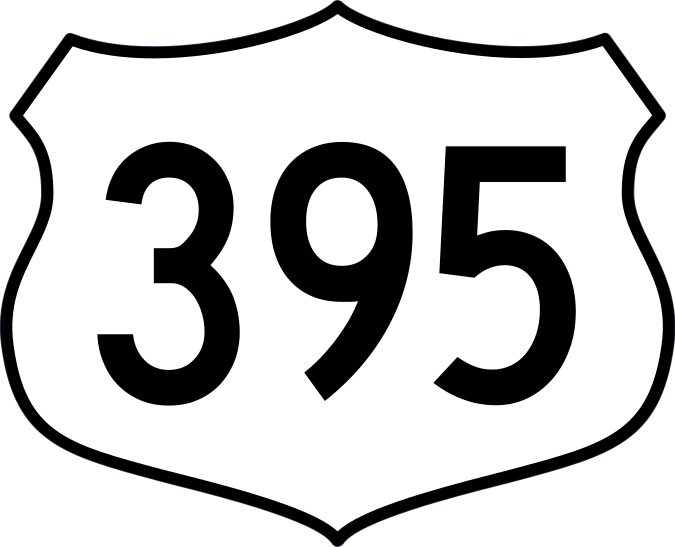 Highway 395 Sign Sticker Shipped Fast & Free!