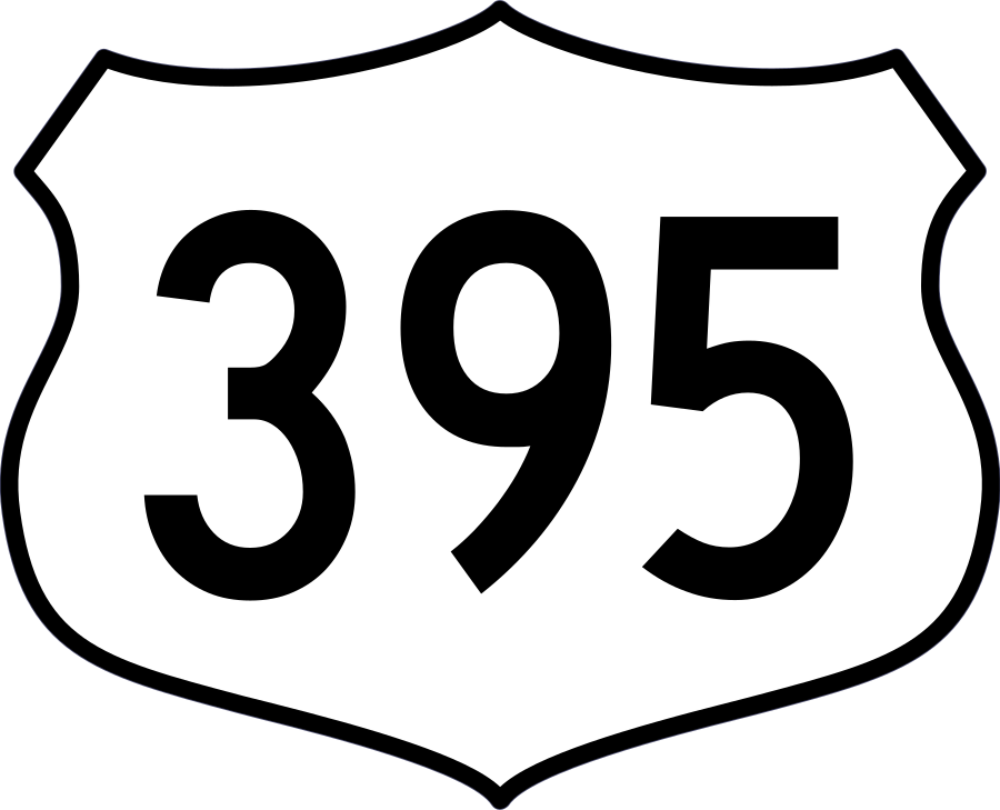 Highway 395 Sign Sticker Shipped Fast & Free!