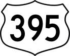 Highway 395 Sign Sticker Shipped Fast & Free!