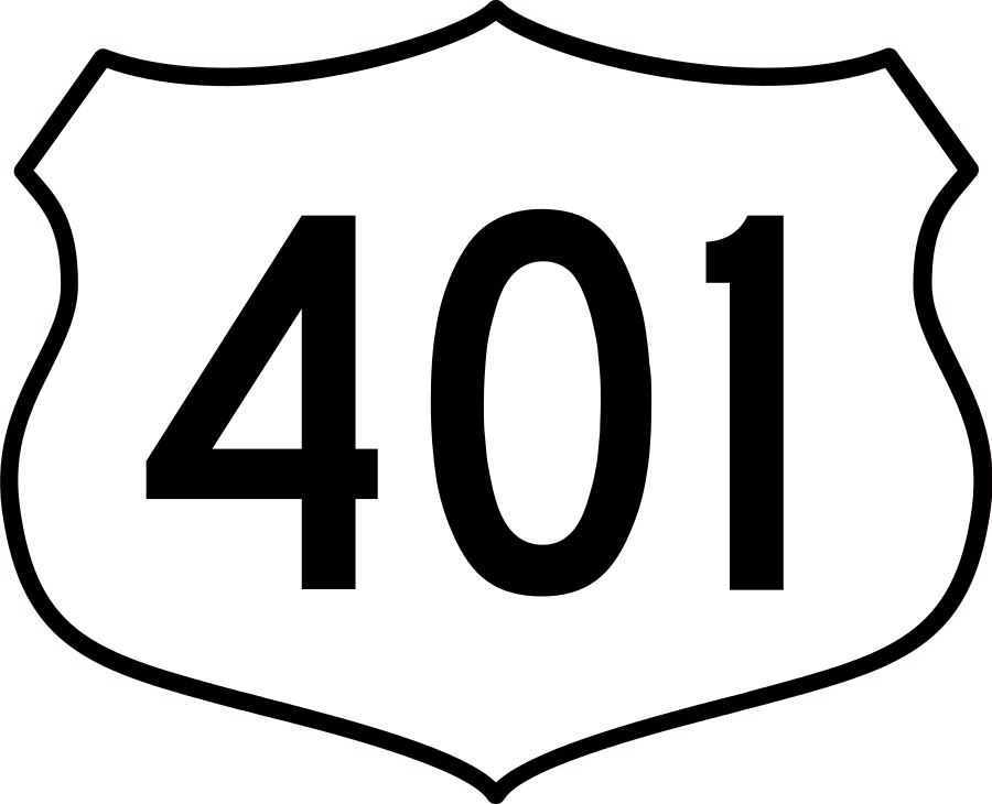 Highway 401 Sign Sticker