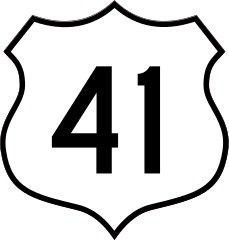 Vibrant, High-Quality Highway 41 Sign Stickers