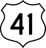 Vibrant, High-Quality Highway 41 Sign Stickers
