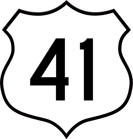 Vibrant, High-Quality Highway 41 Sign Stickers