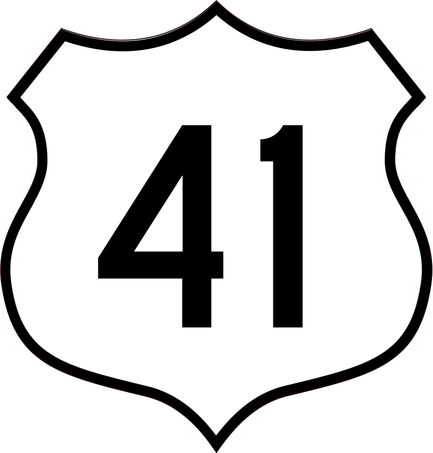 Highway 41 Sign Sticker