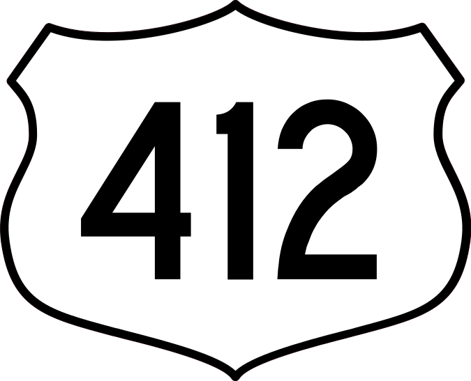 Highway 412 Sign Magnet