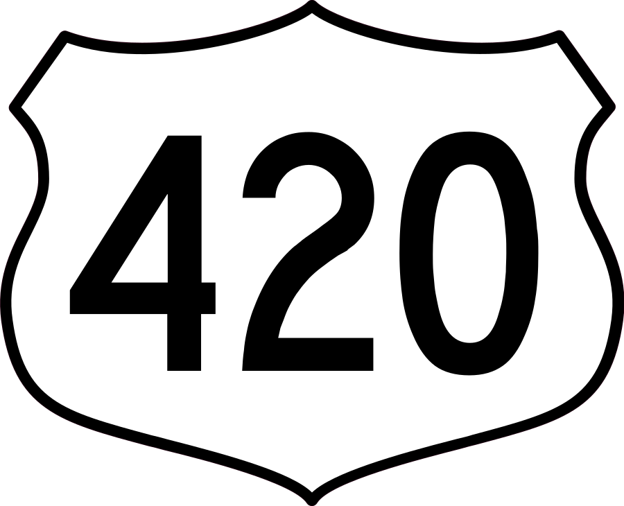 Order Your Highway 420 Sign Sticker Today - Free Shipping!