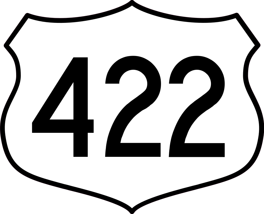 Highway 422 Sign Sticker
