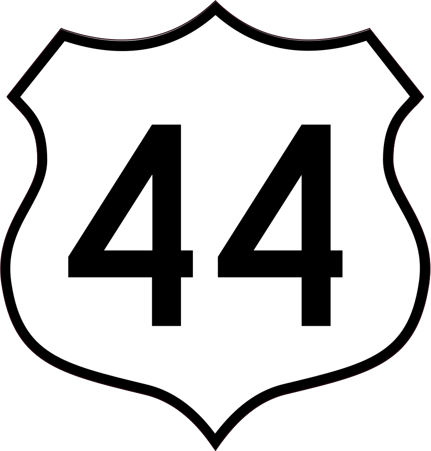 Highway 44 Sign Sticker
