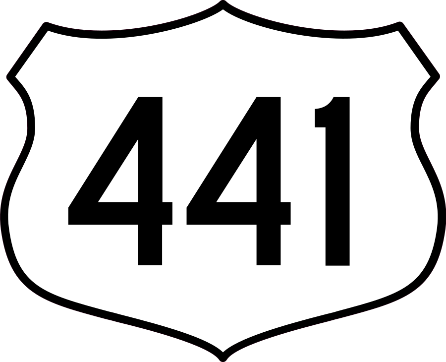 Highway 441 Sign Sticker