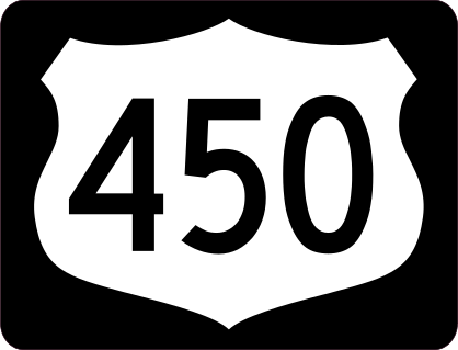Vibrant, High-Quality Highway 450 Sign With Black Border Magnets