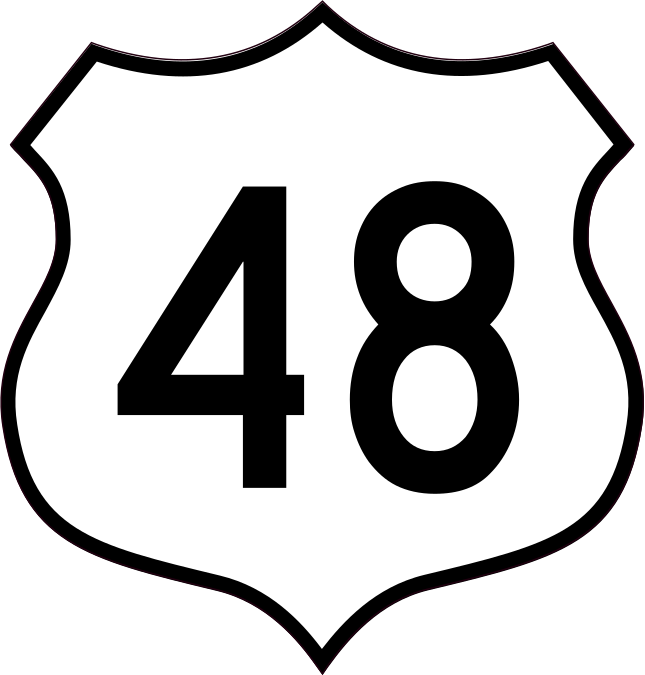 Highway 48 Sign Sticker