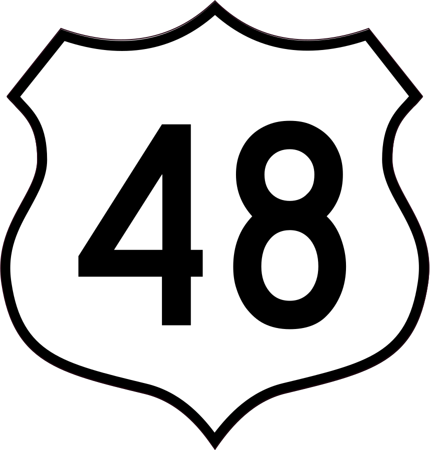Highway 48 Sign Sticker