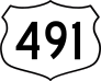 Highway 491 Sign Sticker Shipped Fast & Free!