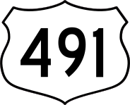 Highway 491 Sign Sticker Shipped Fast & Free!