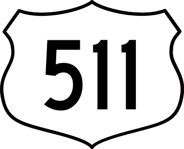 Vibrant, High-Quality Highway 511 Sign Stickers