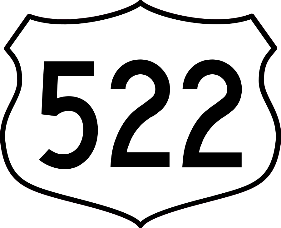 Highway 522 Sign Sticker
