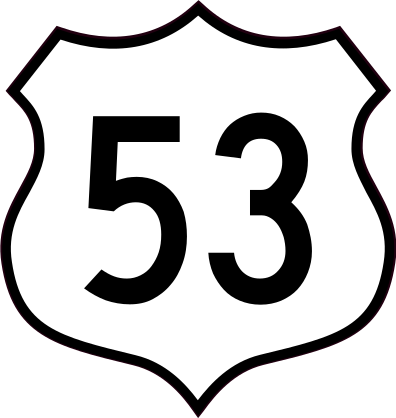 Highway 53 Sign Magnet Shipped Fast & Free!
