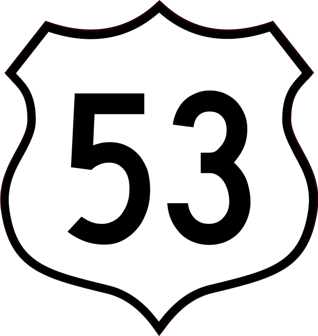 Highway 53 Sign Sticker