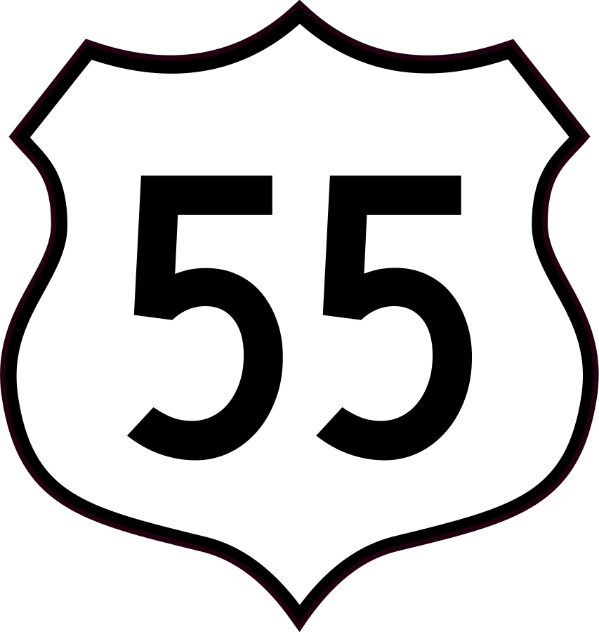Order Your Highway 55 Sign Sticker Today - Free Shipping!