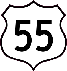 Vibrant, High-Quality Highway 55 Sign Magnets