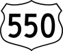Highway 550 Sign Sticker Shipped Fast & Free!