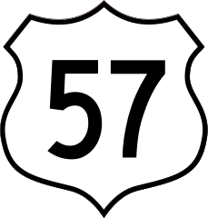 Highway 57 Sign Sticker - 50+ Color Options!