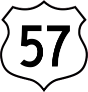 Highway 57 Sign Sticker - 50+ Color Options!