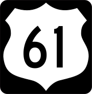 Highway 61 Sign With Black Border Sticker Shipped Fast & Free!