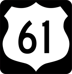 Highway 61 Sign With Black Border Sticker Shipped Fast & Free!