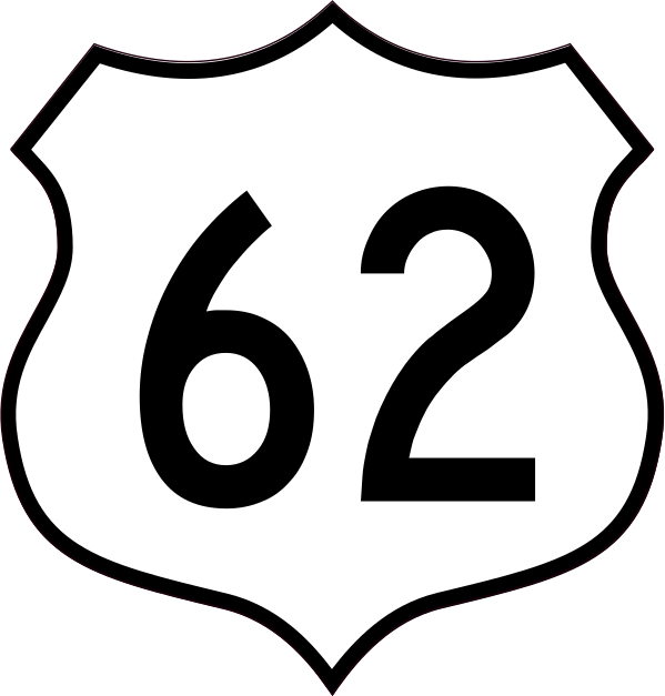 Highway 62 Sign Magnet - Fast Shipping & No Minimums