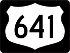 Highway 641 Sign With Black Border Sticker Shipped Fast & Free!