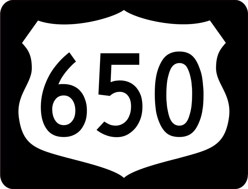 Highway 650 Sign With Black Border Magnet Shipped Fast & Free!