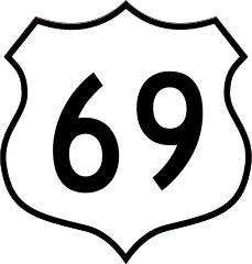 Order Your Highway 69 Sign Sticker Today - Free Shipping!