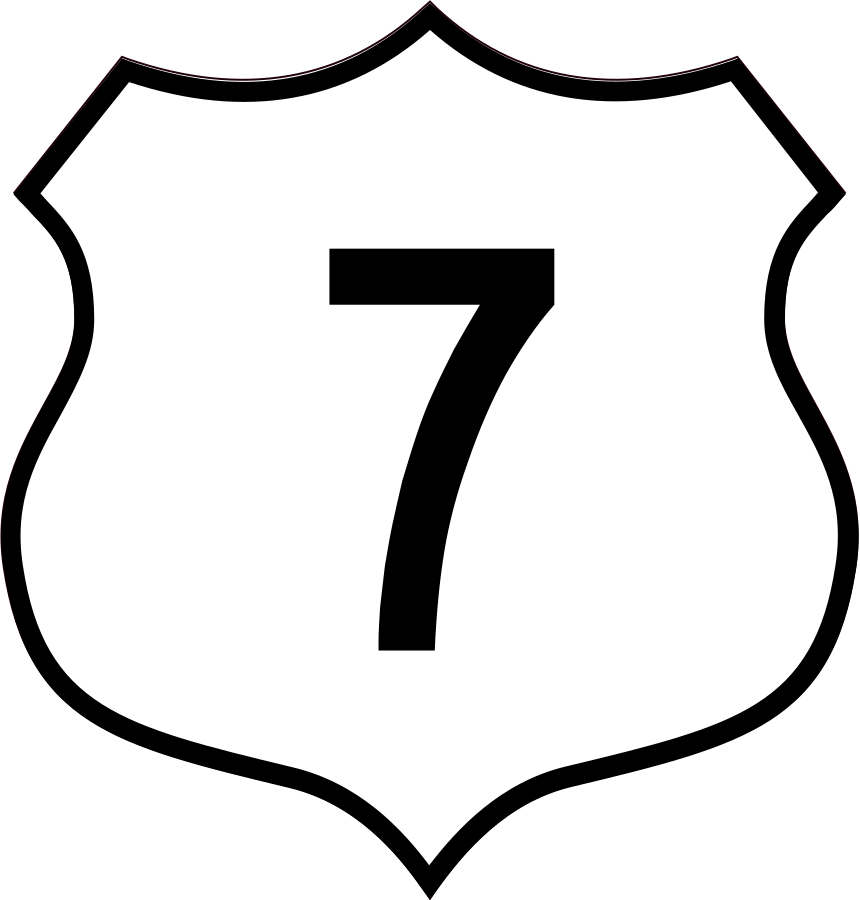 Highway 7 Sign Sticker