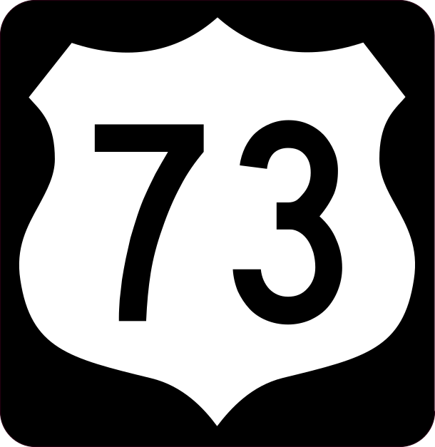 Highway 73 Sign With Black Border Magnet Shipped Fast & Free!