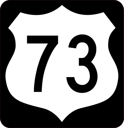 Highway 73 Sign With Black Border Magnet Shipped Fast & Free!