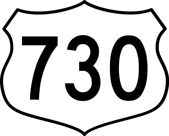 Order Your Highway 730 Sign Sticker Today - Free Shipping!