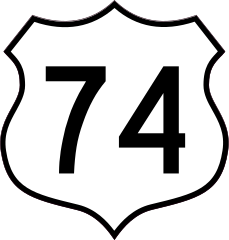 Highway 74 Sign Sticker Shipped Fast & Free!