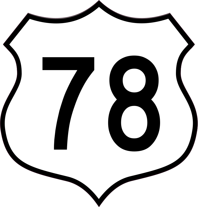 Order Your Highway 78 Sign Sticker Today - Free Shipping!