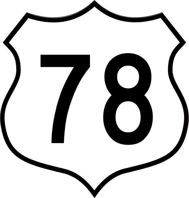 Order Your Highway 78 Sign Sticker Today - Free Shipping!