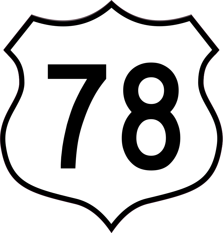 Order Your Highway 78 Sign Sticker Today - Free Shipping!