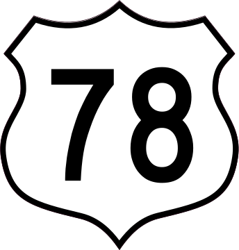 Order Your Highway 78 Sign Sticker Today - Free Shipping!