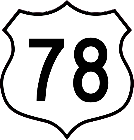 Order Your Highway 78 Sign Sticker Today - Free Shipping!