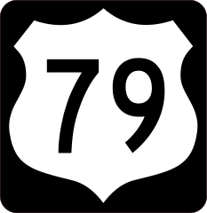 Vibrant, High-Quality Highway 79 Sign With Black Border Magnets