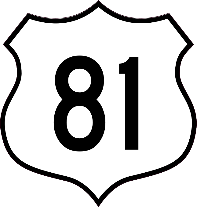 Highway 81 Sign Sticker